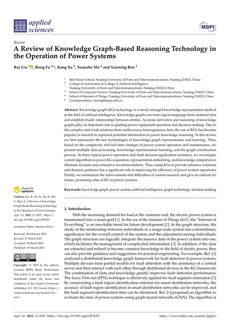 pdf a review of knowledge graph based reasoning technology in the