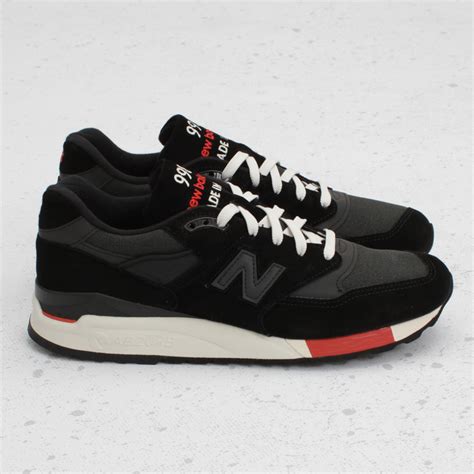 New Balance 998 "Made In The USA" - Black/Red - Now Available ...