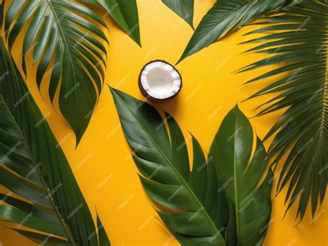 A Palm Tree With A Light On It And A Light Bulb On It Premium Ai