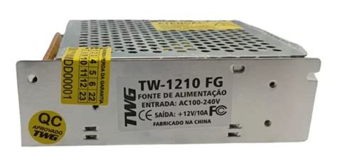 Fonte De Alimentacao Cftv 12v 10a Tw 1210 Fg Twg MercadoLivre