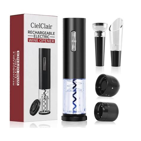 Deschizator Electric De Sticle De Vin Cu Tirbuson Reincarcabil 6 In 1