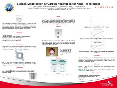 Surface Modification Of Carbon Nanotubes For Nano Transformer