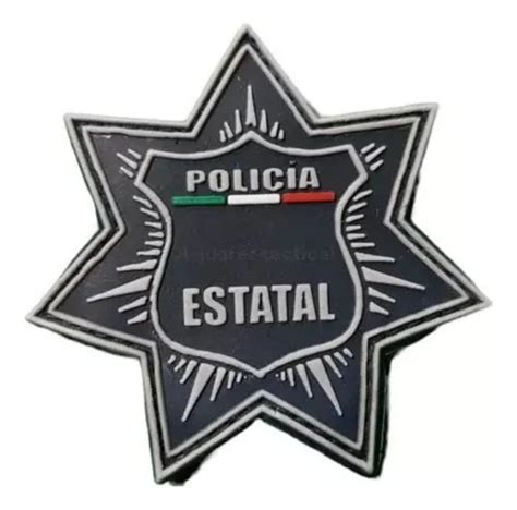 Parche Insignia De Pvc Estrella Policia Estatal Tactico Logo