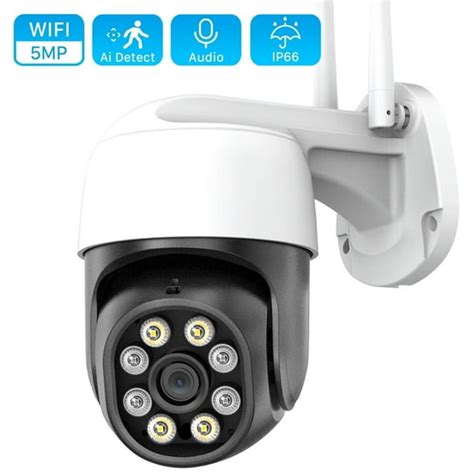 Cámara Ip Ptz De 5mp Para Exteriores Videocámara De Detección Humana