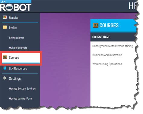 Export Course Lln Robot Knowledge Base