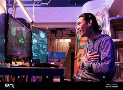 excited hacking system successfully while doing illegal activities in