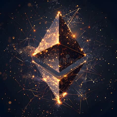 Electric Blue Triangle Shines In Dark Space Like A Celestial Object