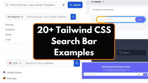 Explore Over 20 Examples Of Stylish Search Bars Designed With Tailwind