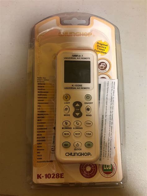 Chunghop Universal Aircond Remote Tv And Home Appliances Air