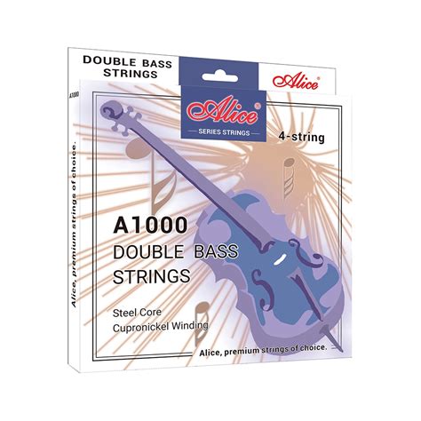 A1000 Double Bass String Set Steel Core Cupronickel Winding