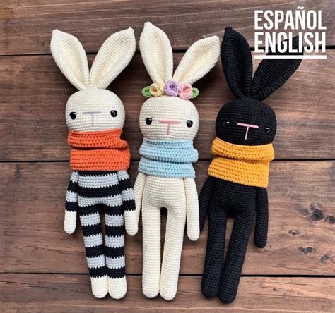 Häkelanleitung Amigurumis Hasen Maximilian Merlina und Morgan