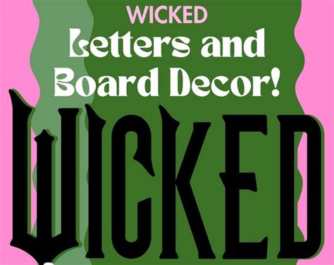 Wicked Classroom Posters For Bulletin Boarddoor Decor Etsy