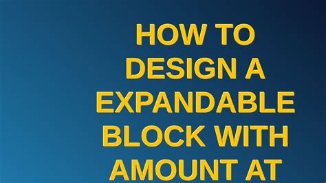 Salesforce How To Design A Expandable Block With Amount At Right Side