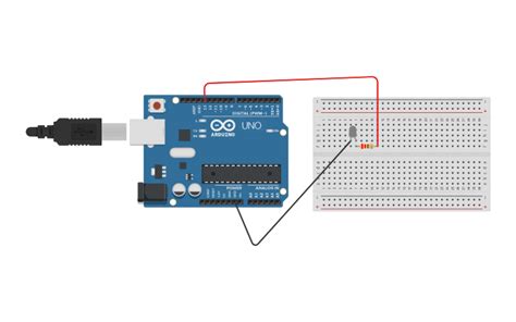 Circuit Design Эксперимент 1 Маячок Tinkercad