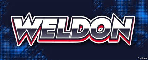 Weldon Text Effect And Logo Design Name