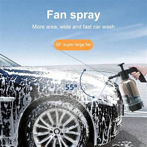 2l Hand Pump Wash Spray Bottle Car Foam Wash Sprayer Car High Pressure