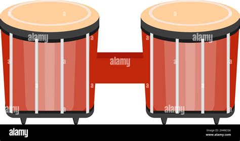 Bongo Drums Illustration Vector On A White Background Stock Vector