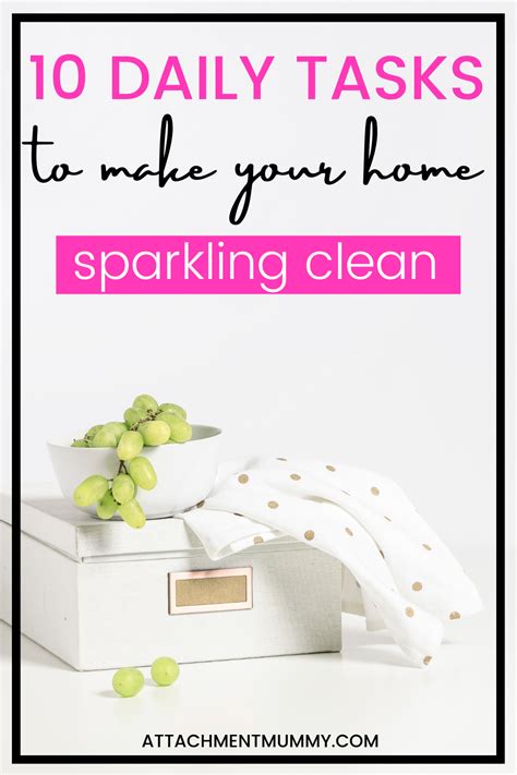 10 Must Do Daily Cleaning Tasks For A Sparkling Clean Home