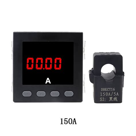 Single Phase Ammeter 96 96mm Led Ampere Panel Meter With 16mm Transformer 100a 150a 200a Lazada Ph