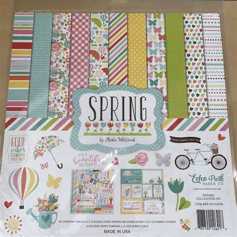 Echo Park Scrapbook Paper Etsy