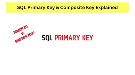 Sql Primary Key Explained Using Simple Examples Youtube
