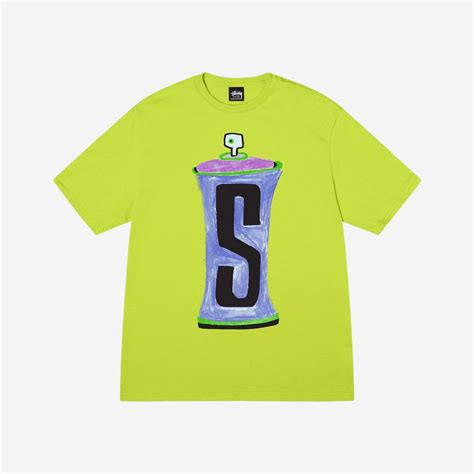 스투시 스프레이 캔 티셔츠 키라임 Stussy Kream