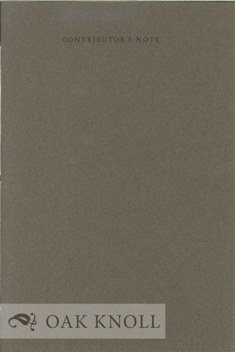 Contributors Note Weldon Kees