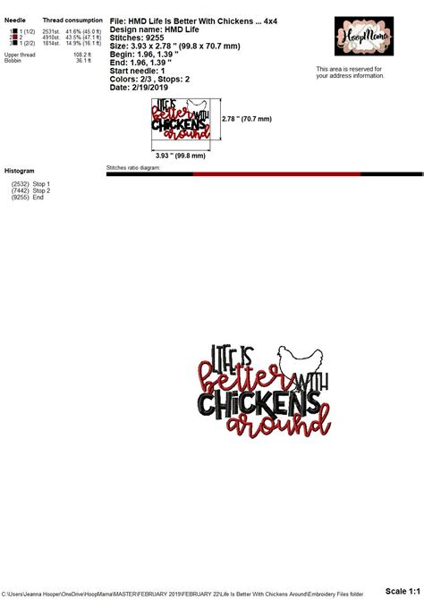 Life Is Better With Chickens Embroidery And Cutting Options Hoopmama