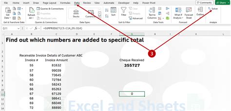 Find Out Which Numbers Add Up To A Total In Excel Learn Excel And Sheets Find Out Which Numbers Add Up To A Total In Excel Learn Excel And Sheets