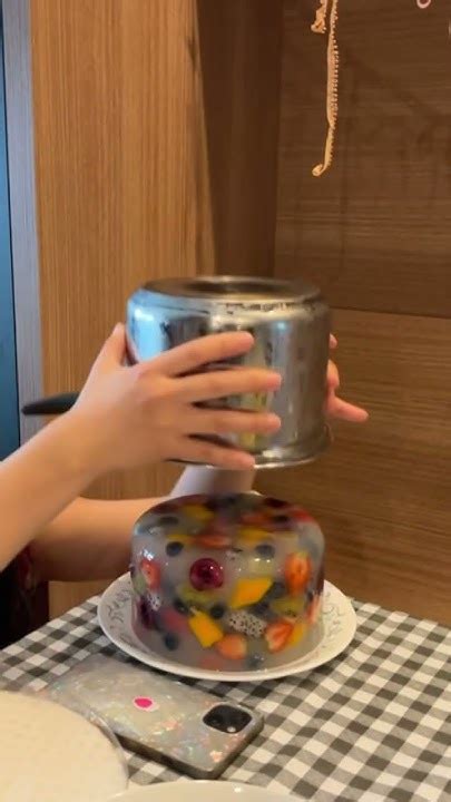 티라미수케익챌린지 대신 홈메이드 젤리 생일케이크 🍓🍒🍊🍇🥝🥥🍉🍍🫐🥭 쇼츠 Jellycake Homemade