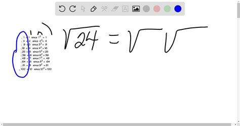 solved simplify the expression √ 24