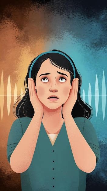 Woman Having Hearing Problems Premium Ai Generated Image