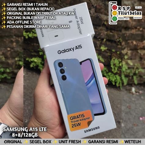 Jual Samsung A15 4g 8 8 128gb Garansi Resmi Segel Box Shopee Indonesia