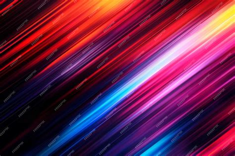 Premium Photo Abstract Light Streaks In Vibrant Hues Creating Dynamic
