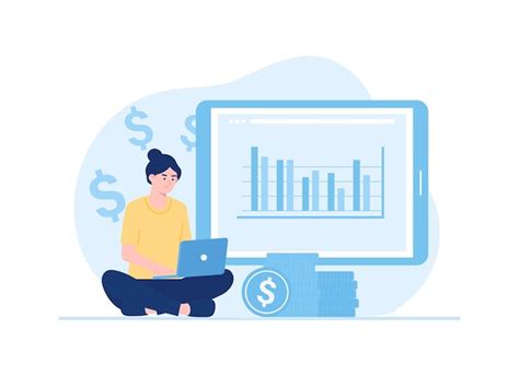 Premium Vector Stock Market Analyst Data Trending Concept Flat