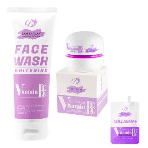 Dos Lunas Face Wash And Cream Vitamin B3 Dos Lunas Cosmetics