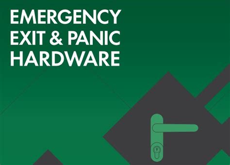 Dont Panic Strand Hardware Makes Emergency Exit Specification Simple