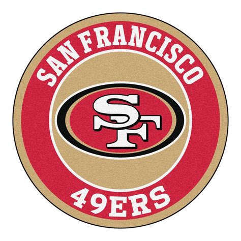 Fanmats Nfl San Francisco 49ers Red 2 Ft 3 In X 2 Ft 3 In Round