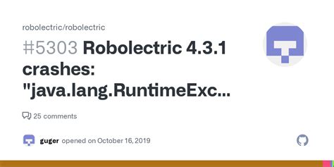 Robolectric 431 Crashes Javalangruntimeexception Javalang