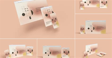 responsive web browser mockups graphic templates envato elements