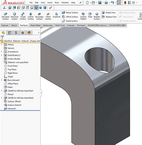 Solidworks The Intersection Between Solid And Surface Modeling Computer Aided Technology