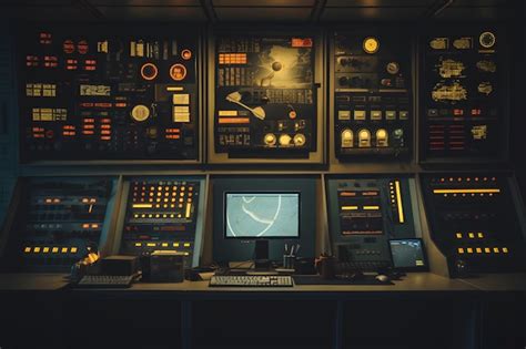 Premium Ai Image In The System Control Room Operator And Administrator Neural Network Ai Generated