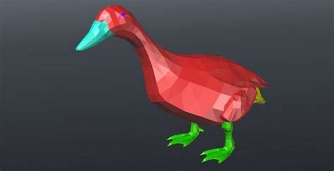 Beautiful Duck Bird 3d Elevation Block Cad Drawing Details Dwg File