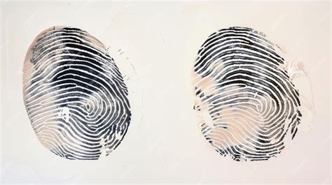 Premium Photo A Sidebyside Comparison Of Two Identical Fingerprints