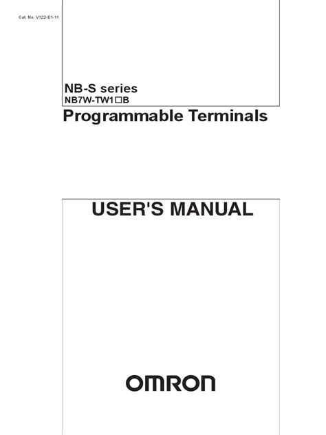 V122 Nb7w Tw1 B Hmis Users Manual En Pdf Programmable Logic