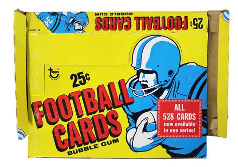 1976 Topps Football Cello Pack Empty Display Box Sports