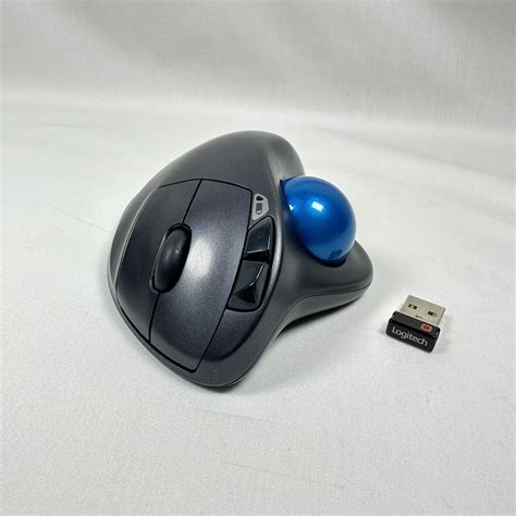 Used Logitech Logi M570 Wireless Trackball Mouse And Dongle Works Some