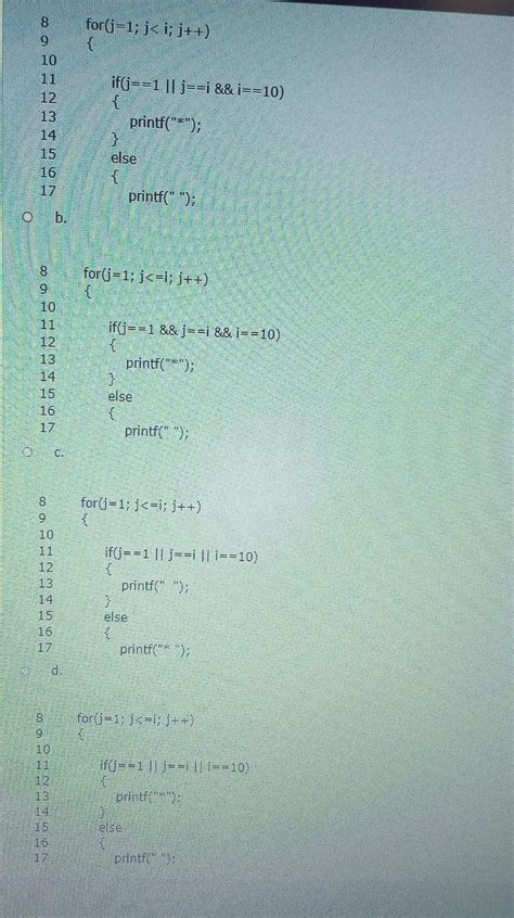 Solved The Following C Program Will Draw The Following Shape
