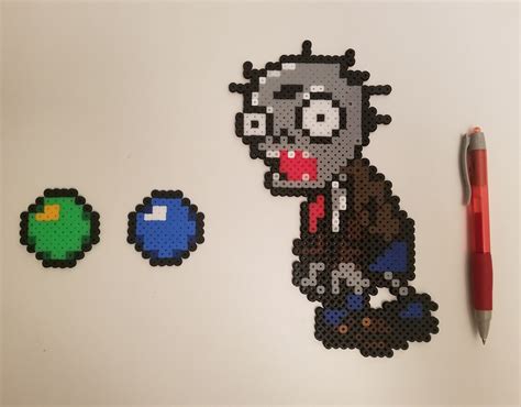 Plants Vs Zombies Zombie Pixel Art And Perler Bead Sprites