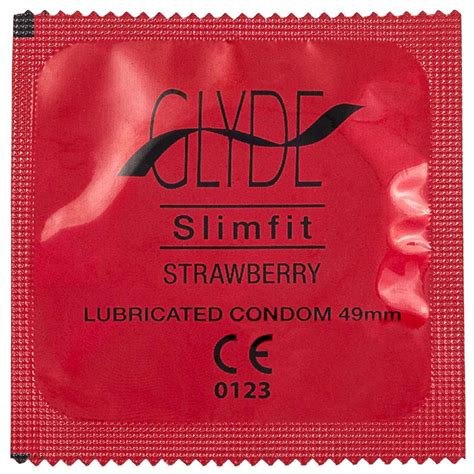 Glyde Slim Fit Red 49mm Vegan Friendly Condoms Bulk Pack 100 Pieces